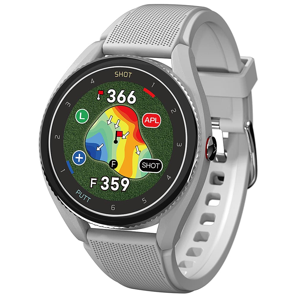 VoiceCaddie - T9 GPS Watch with Green Undulation and Slope - Gray ...